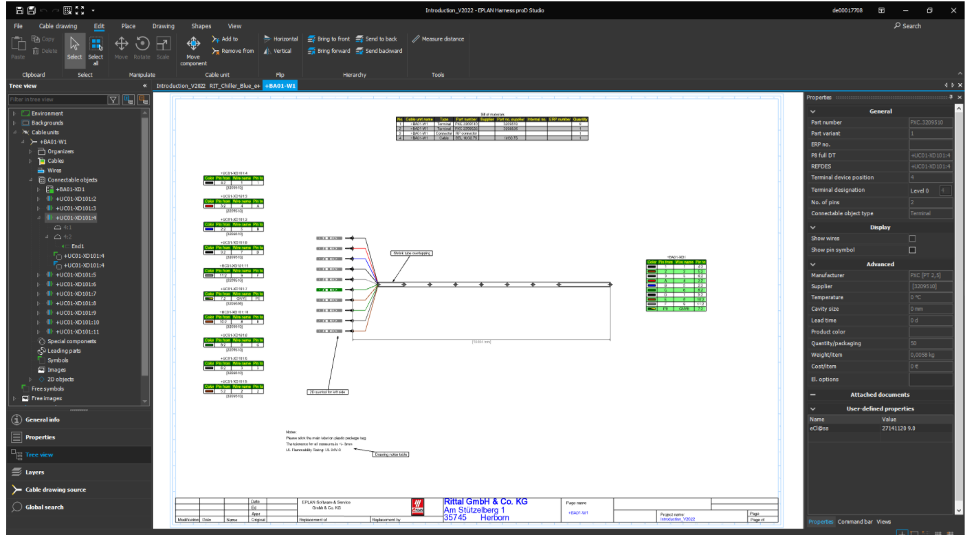 Planejamento de cabos em 3D: Eplan Harness proD 2022 disponível